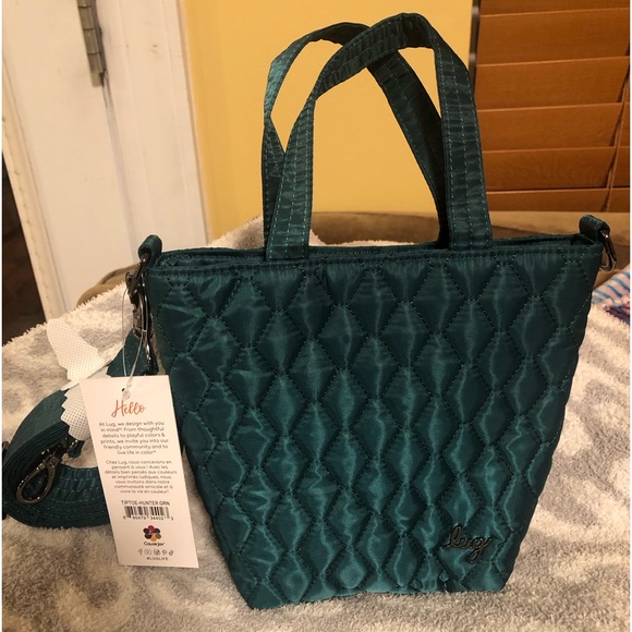lug | Bags | Nwt Lug Tip Toe Hunter Green Crossbody Winter Holiday Lug ...